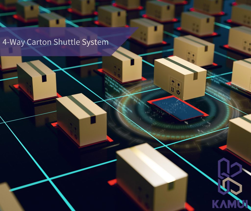 Carton shuttle robot takes control of elevators - KAMUI Group